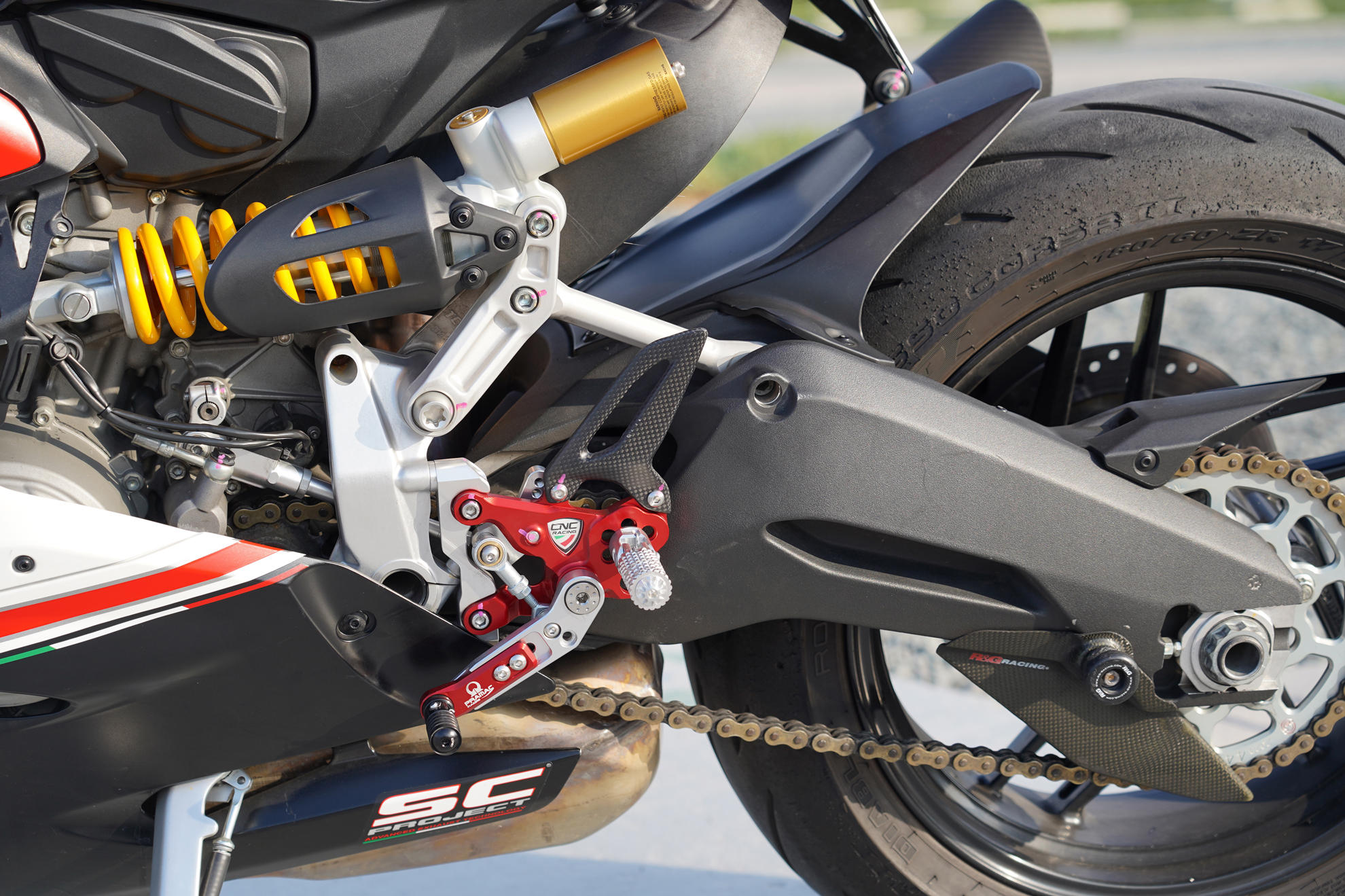Adjustable rearsets RPS Ducati SBK Panigale series Team Pramac MotoGP ...