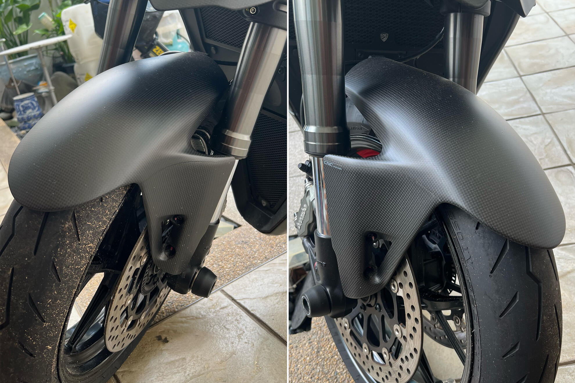 Front mudguard Ducati Streetfighter V2 Streetfighter V4 - Matt Carbon ...